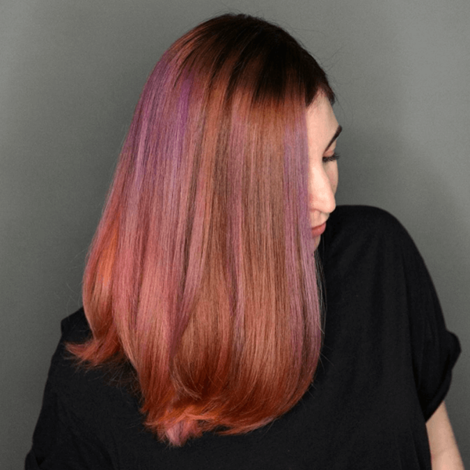 14 Rose Gold Haircolor Ideas - Rock Pink Hair - Redken CA